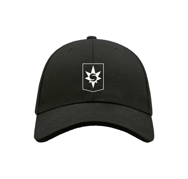 Stjarnan Svört derhúfa - hvítt lógó - teamsport.is